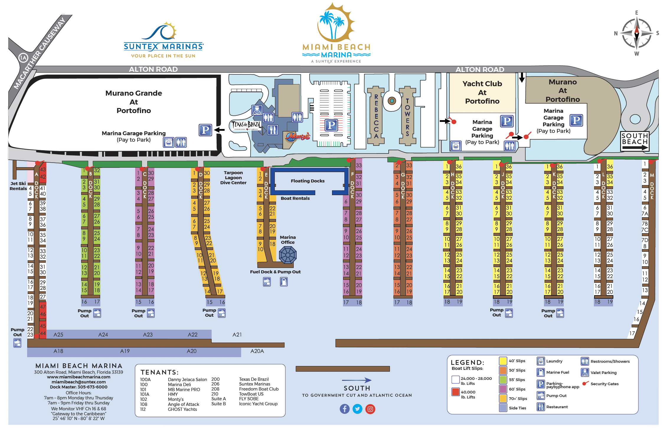 Transient Boat Slips, Wet Slips, Boat Lifts | Miami Beach Marina